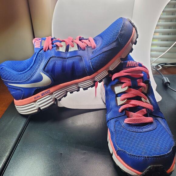 Nike | Shoes | Nike Womens Dual Fusion St2 4542446 Blue Running Shoes ...